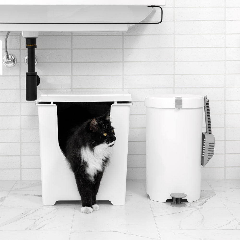Flip Top Litter Box With Lid | Litter Box With Cover | Modkat